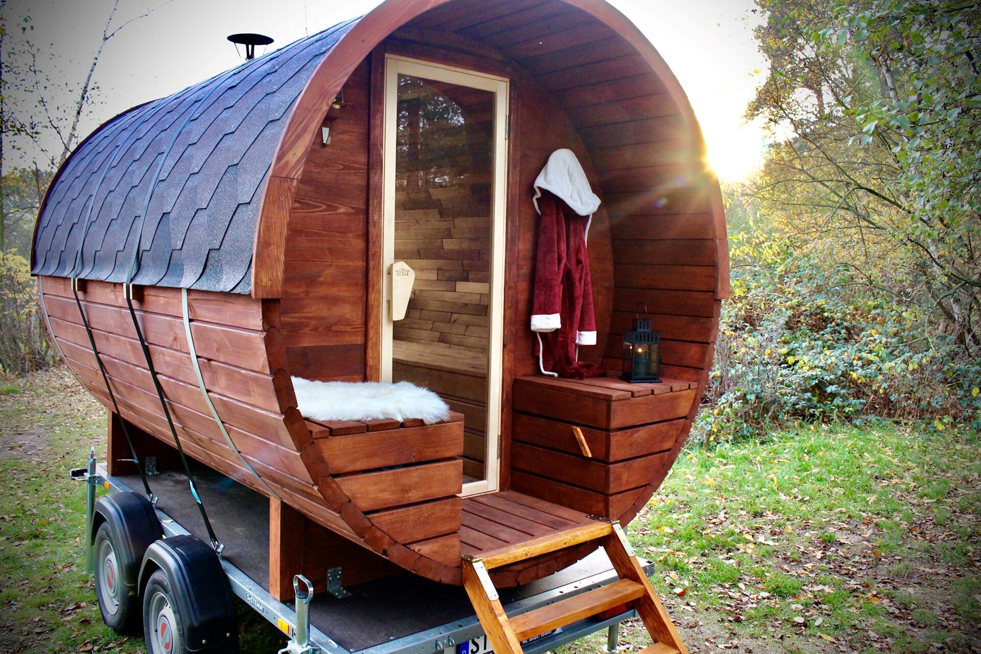 Mobile Fass Sauna Mieten Wir Lieben Sauna